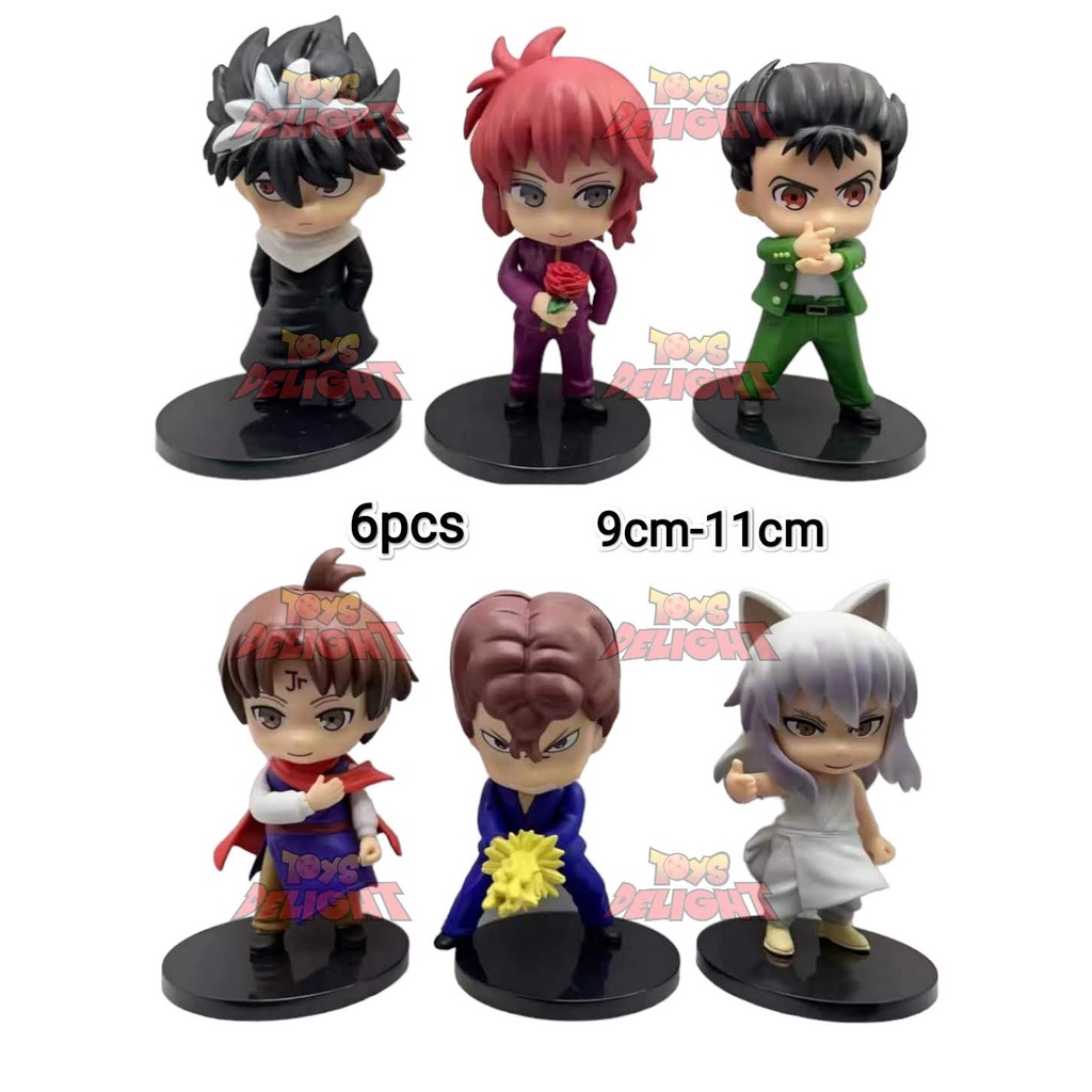 Yuyu Hakusho Ghost Fighter Yusuke Hiei Kurama 6pcs figure set | Shopee ...