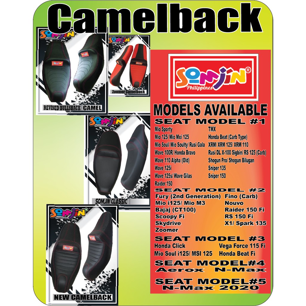 Somjin Wave 125i Whole Seat Assembly with Seat Rubber Dumper | Shopee ...