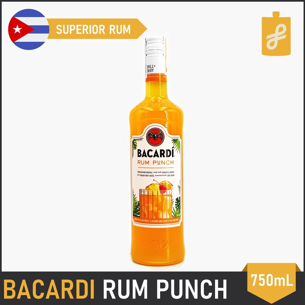 Bacardi Rum Punch Ready-To-Drink Cocktail 750mL | Shopee Philippines
