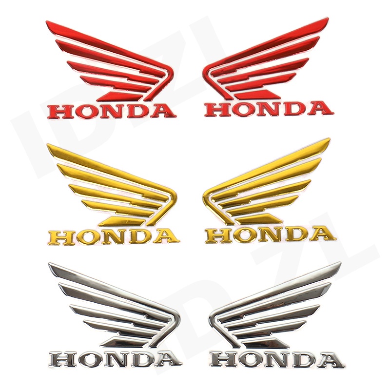 (Ready Stock) (Left and Right) Honda Wings 3M Plastic 3D Soft Rubber ...