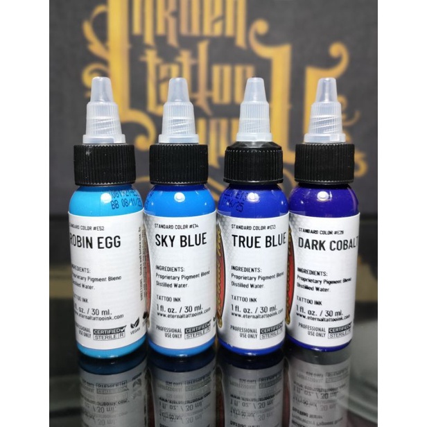 ETERNAL INKS COLOR BLUE DARK TO LIGHT 1oz(30ml) | Shopee Philippines