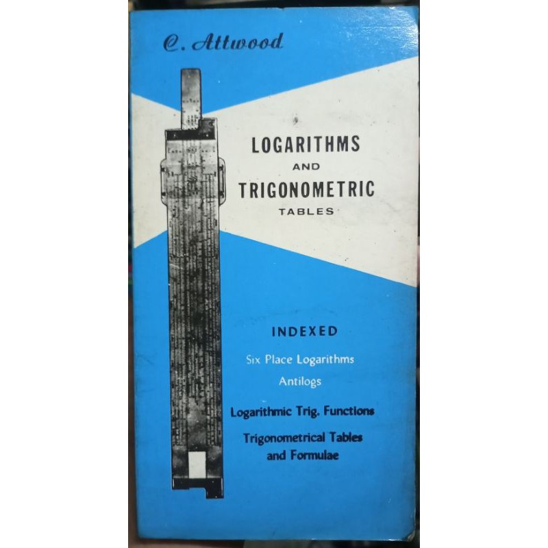 logarithms and trigonometric tables by attwood | Shopee Philippines