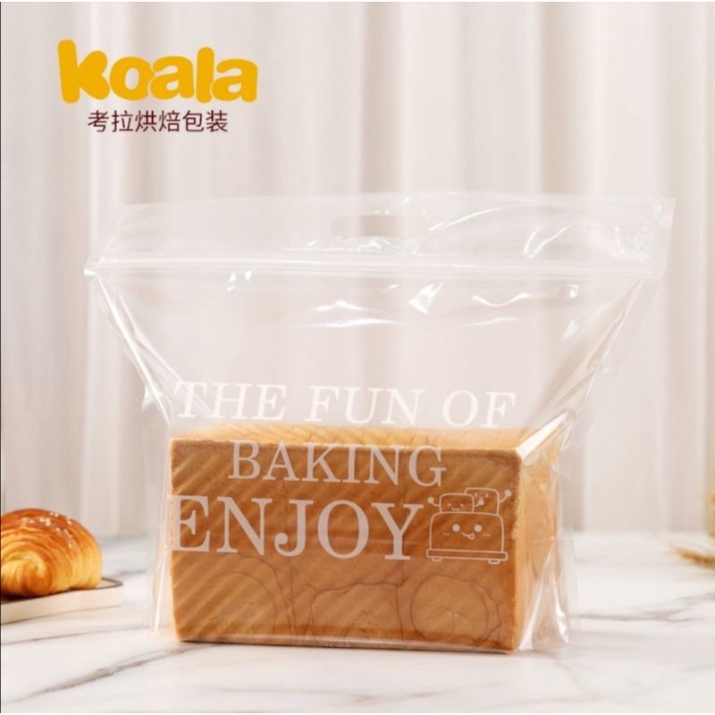 Self sealing Zip Lock Toast / Sliced Bread Plastic Packaging bag (1set ...