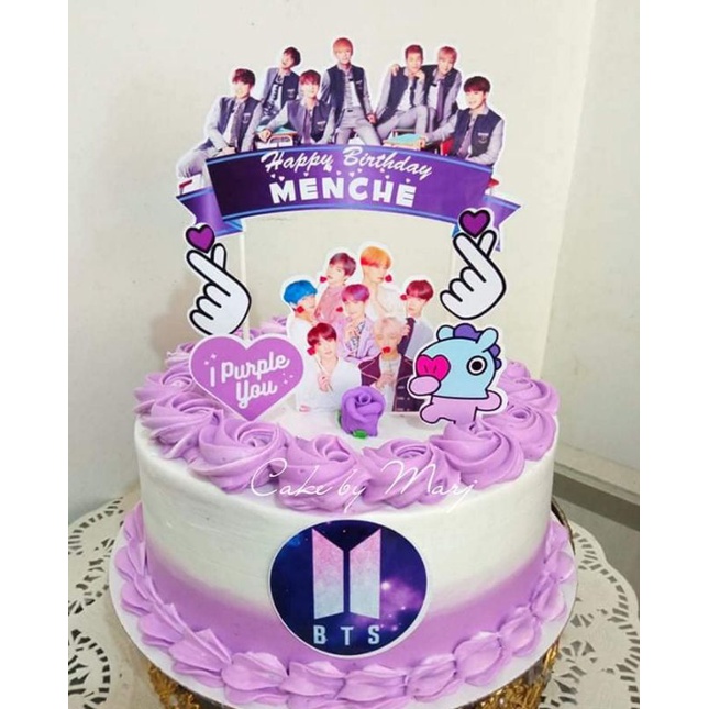 BTS KPOP GROUP theme cake topper | Shopee Philippines
