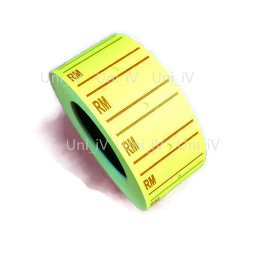 Price Roll Sticker Tag Harga Yellow RM Label | Shopee Philippines