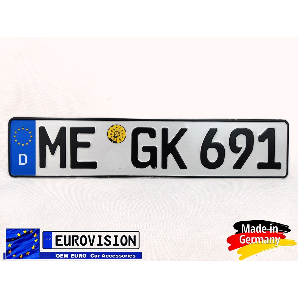 Europlate from Germany - Various German Single Euro Plates in Used ...