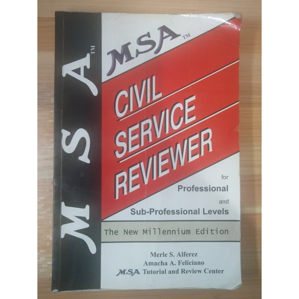 MSA Civil Service Reviewer for Professional and Sub-Professional Levels ...
