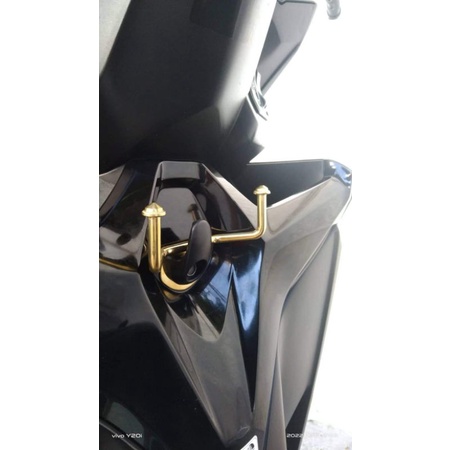 GOLD HELMET HOOK FOR HONDA CLICK V1/V2 / BEAT / M3 | Shopee Philippines