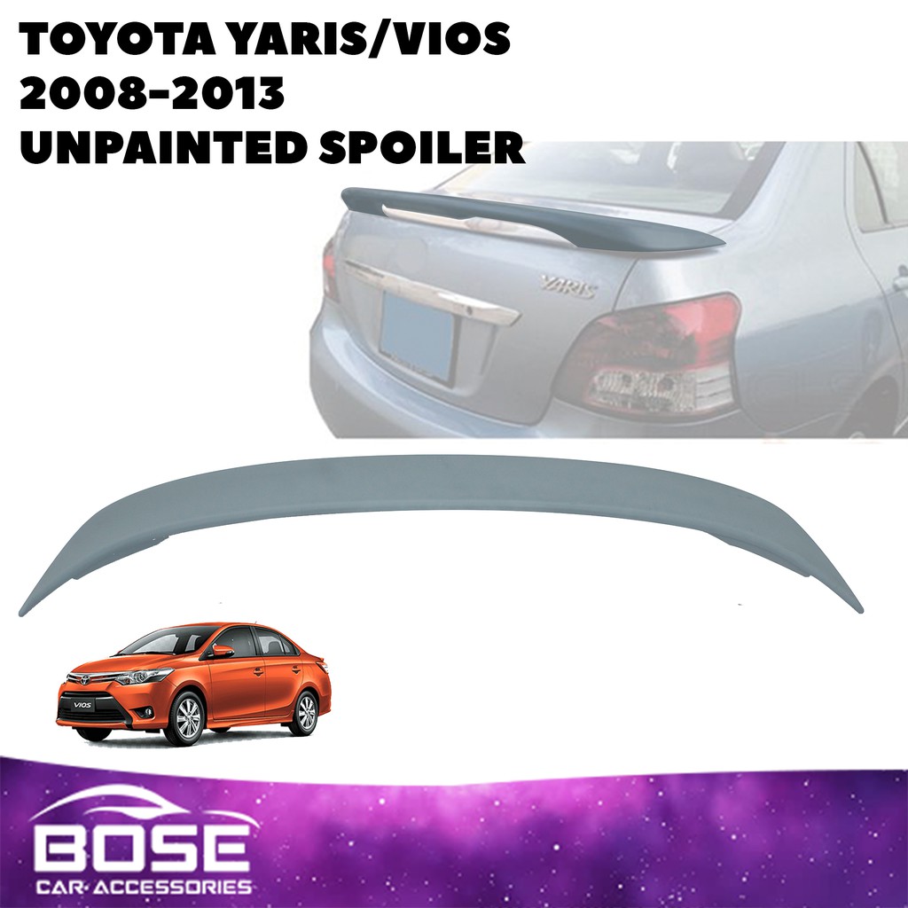 Toyota Vios Batman / Yaris 2007 - 2013 Unpainted Spoiler with 3rd Brake ...
