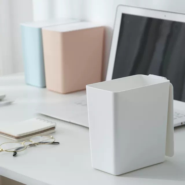 Classy Home Decor Minimalist Pastel Mini Desk Trash Bin Desk Trash Can ...