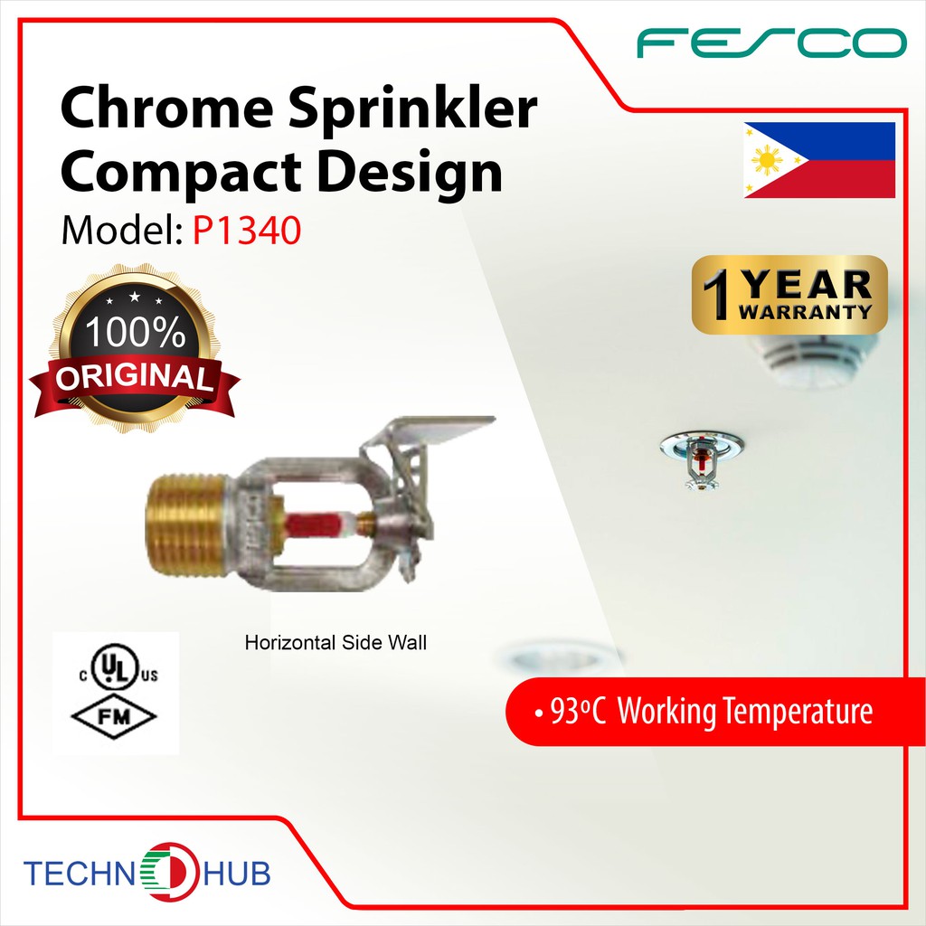 Fire Sprinkler Head 79° UL/FM Approved PI340 Sidewall Sprinkler ...