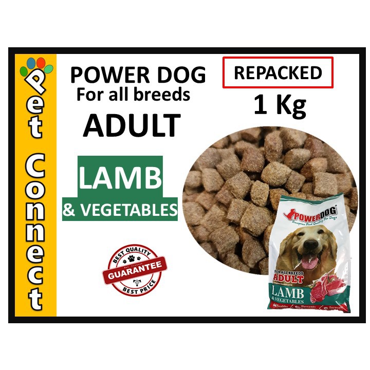 PowerDog ADULT Lamb & Vegetables 1Kg Power Dog | Shopee Philippines