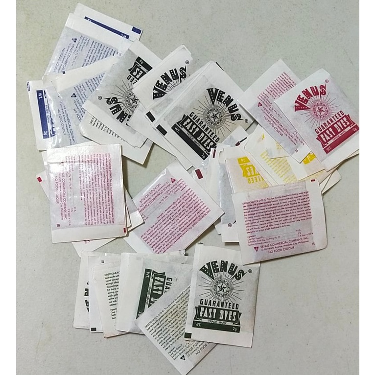 VENUS Guaranted Fast Dyes Aniline Colors 48 pieces in Box 2 Grams ...