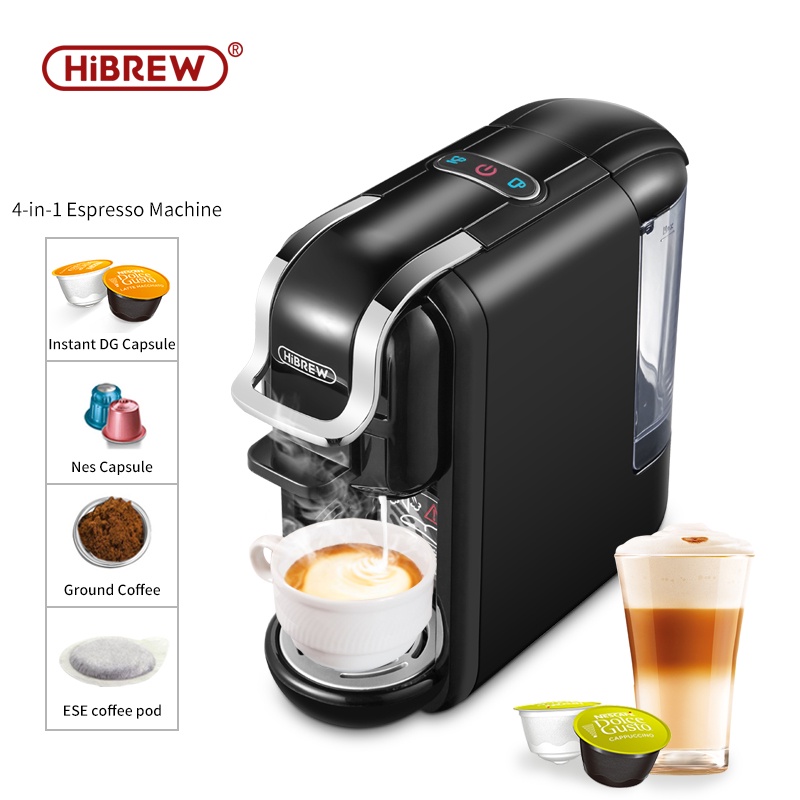 HiBREW Coffee Machine 19Bar 4in1 Multiple Capsule Expresso Cafetera ...