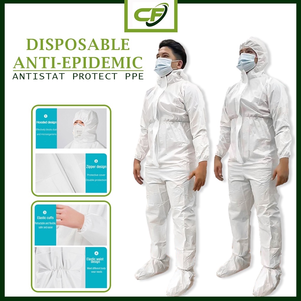 GOOD QUALITY PPE Waterproof Microporous Coverall Safety Medical ...