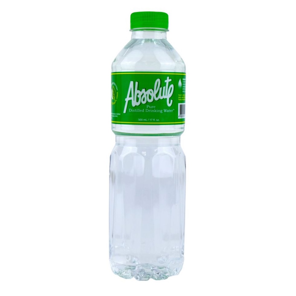 Absolute Pure Distilled Drinking Water 500Ml | Shopee Philippines