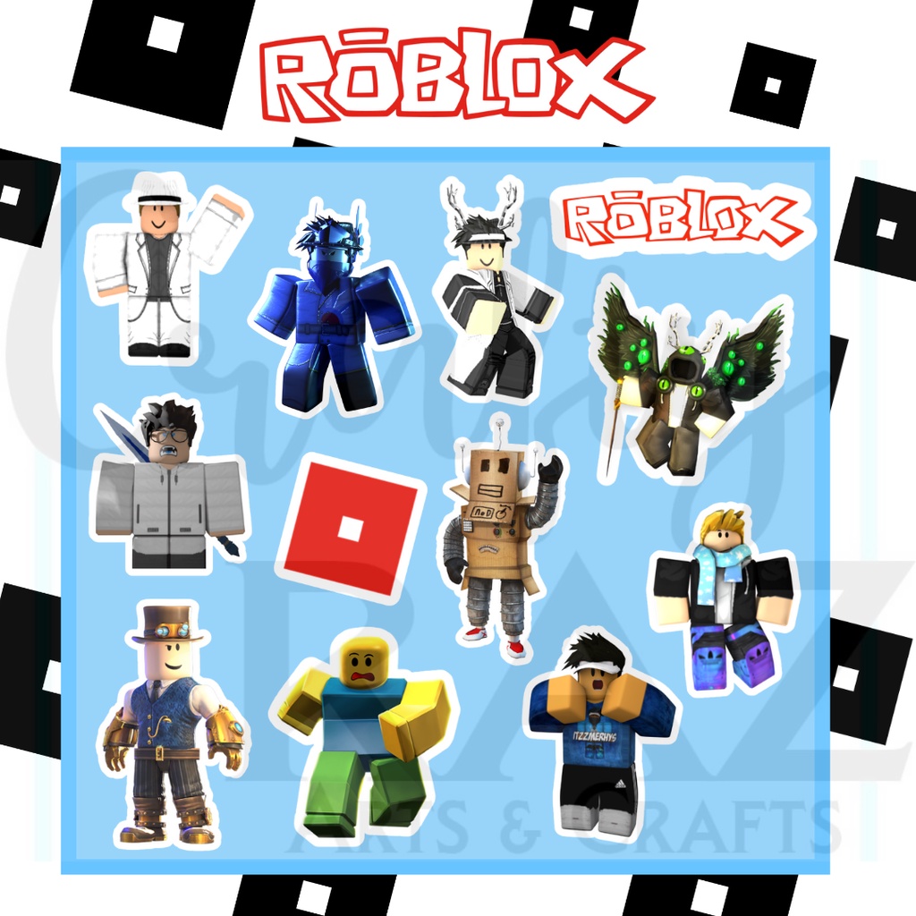 Roblox Boys Stickers (12 pcs per sheet/set) | Shopee Philippines