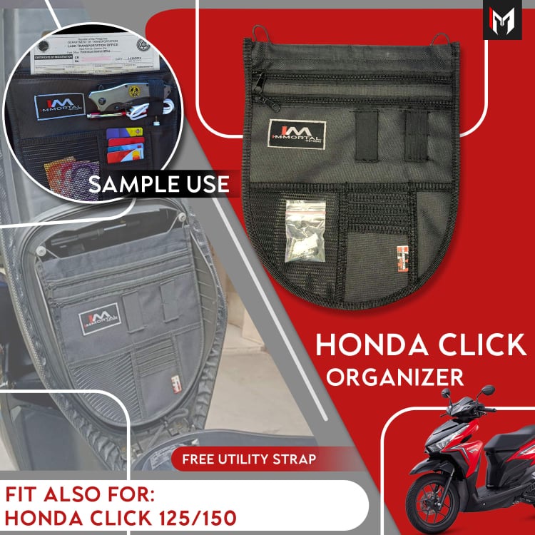 (AM) Immortal Honda Click V1 & V2 V3 160cc Underseat Organizer | Shopee ...