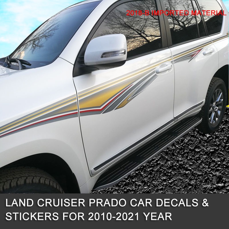 15-18 domineering stickers 2700 land cruiser Prado body color bar ...
