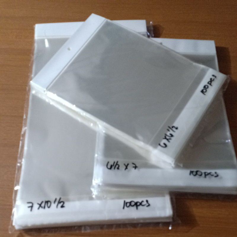 opp plastic with adhesive and headers 100pcs/pack | Shopee Philippines