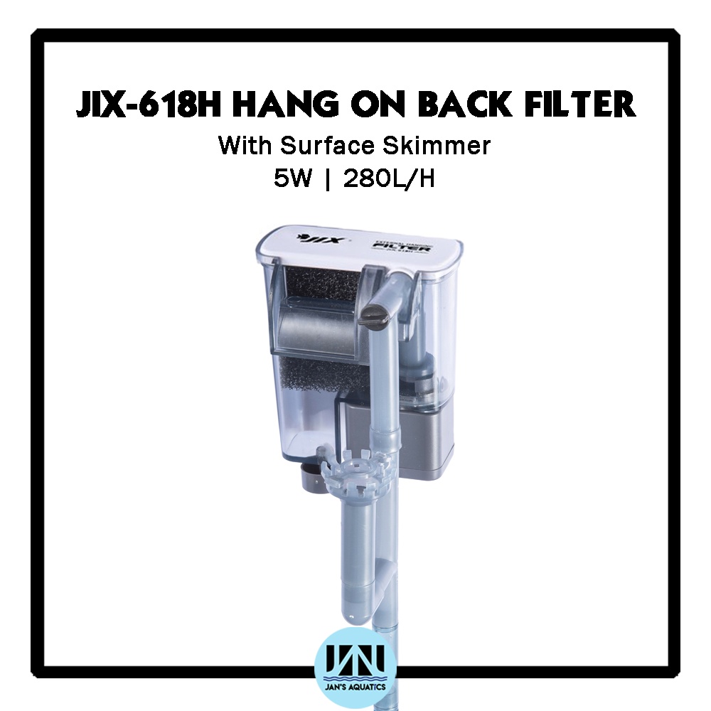 Aquarium Hang on Back HOB Filter JIX-618H Oxygen Filtration with ...