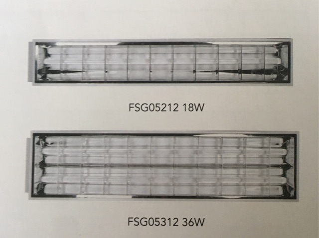 T8 LOUVER HOUSING WHIT LED TUBE LIGHT MOUNTED LED GRILLED LUMINAIRE ...