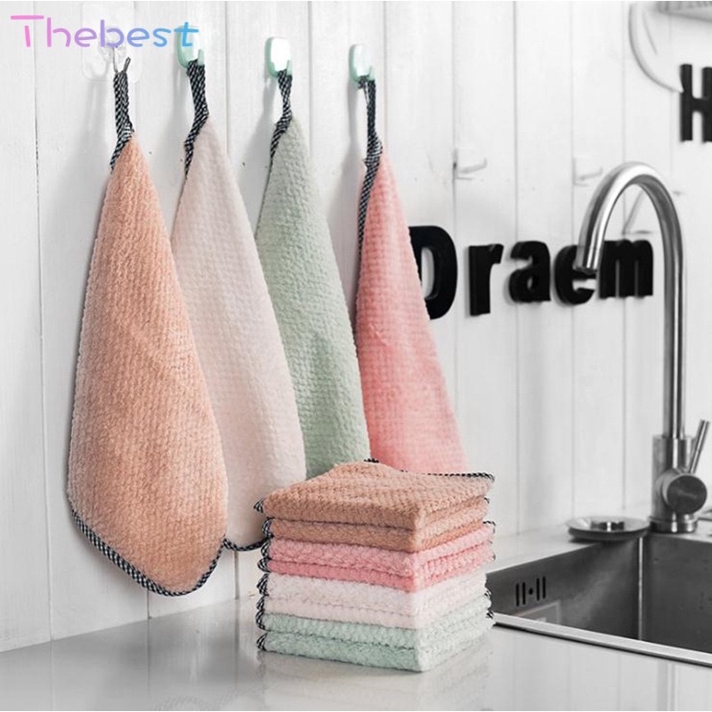 10/pack Soft Kitchen Washing Dish Bowl Cloth Clean Hand Towel Kitchen ...