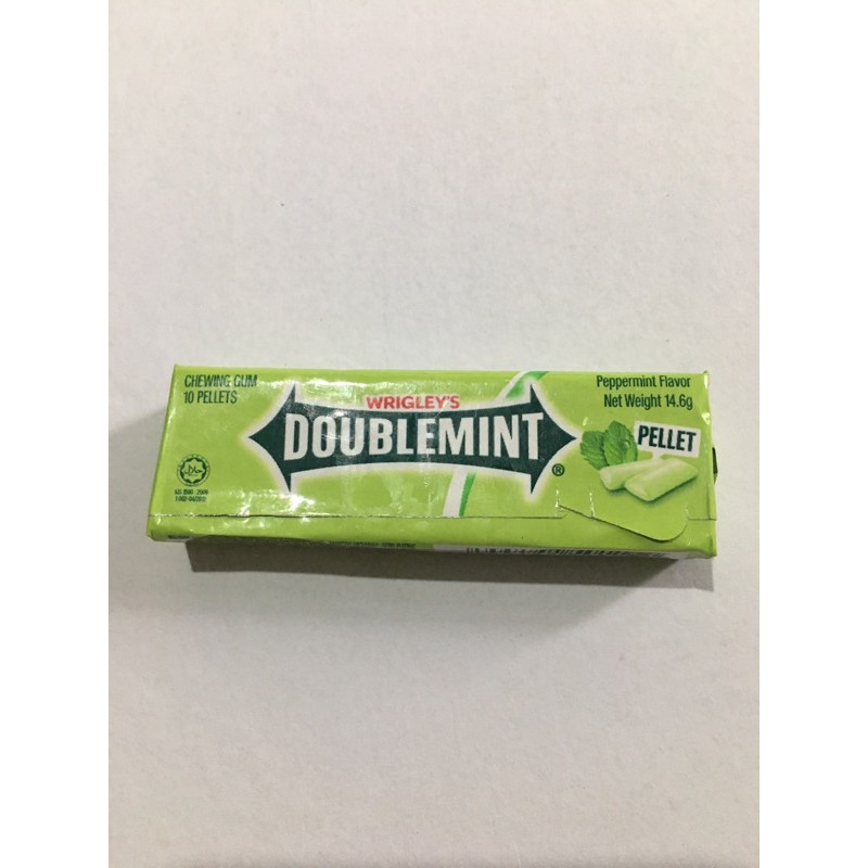 Doublemint Chewing gum Peppermint Flavor 10pellets/pack | Shopee ...