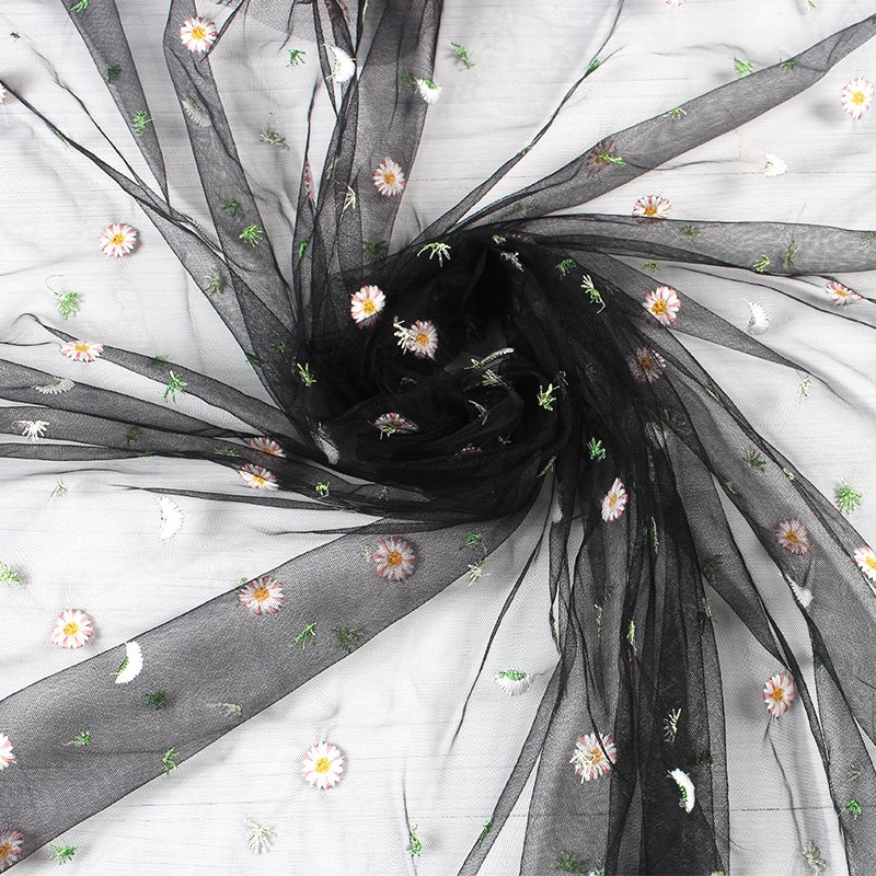 Daisy Net Yarn Flower Wrapping Paper Mesh Wrapper for Flower ...