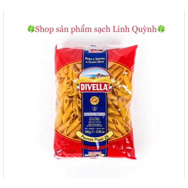 Divella Italian Beveled Pasta 500g- (Pennoni Rigati No. 29) | Shopee ...