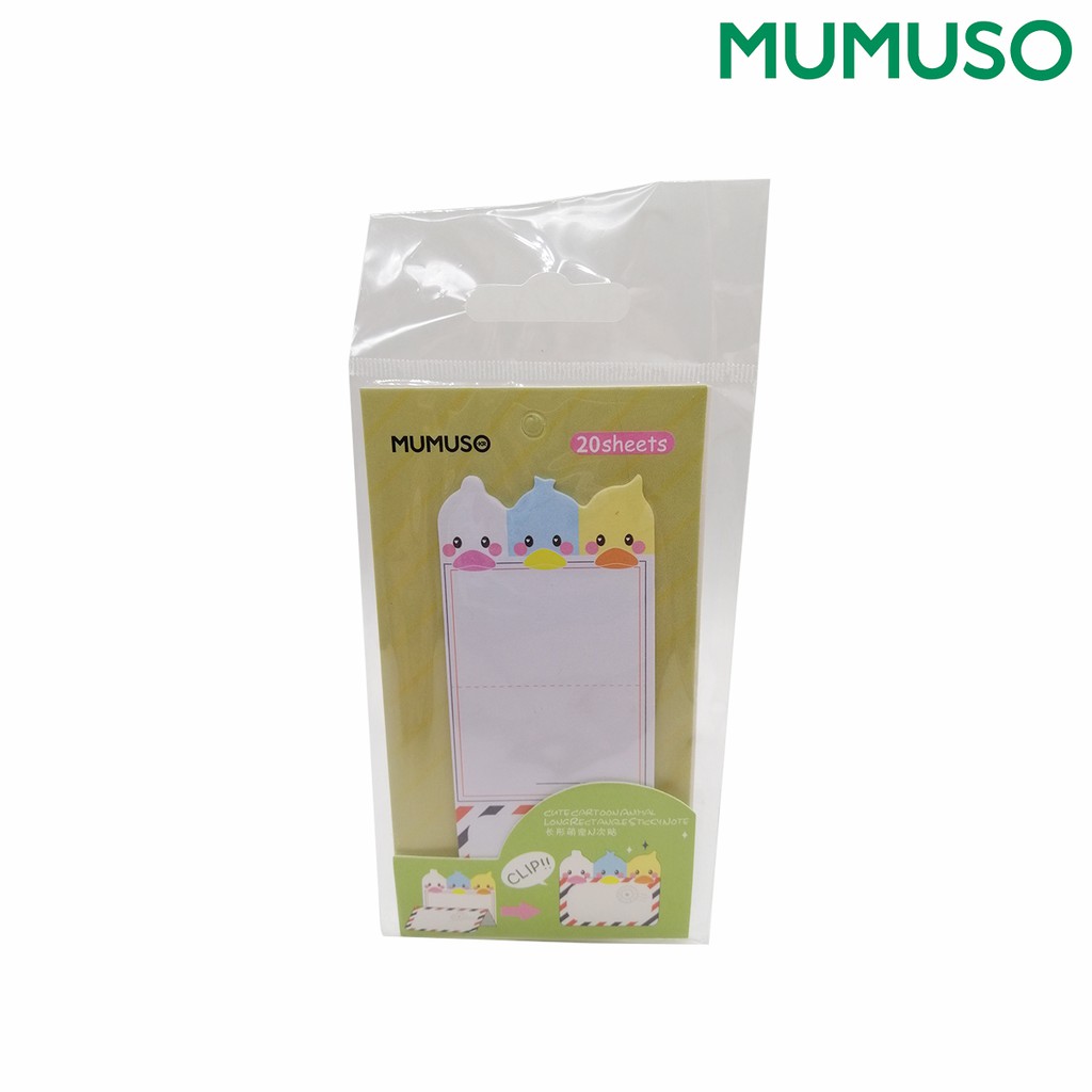 MUMUSO Cute Cartoon Animal Long Rectangle Sticky Note | Shopee Philippines