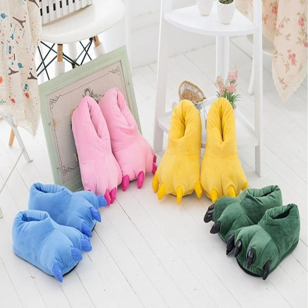 Fashion Cartoon Animal Cosplay Costume Slippers Dinosaur Claw Paw Shoe ...