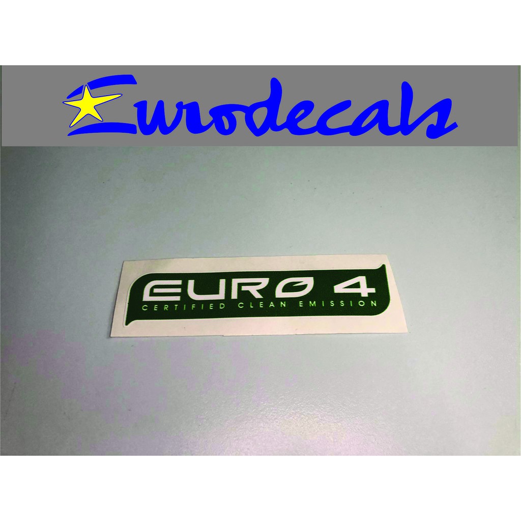 Eurodecals Euro 4 Certified Clean Emission Printed Sticker | Shopee ...