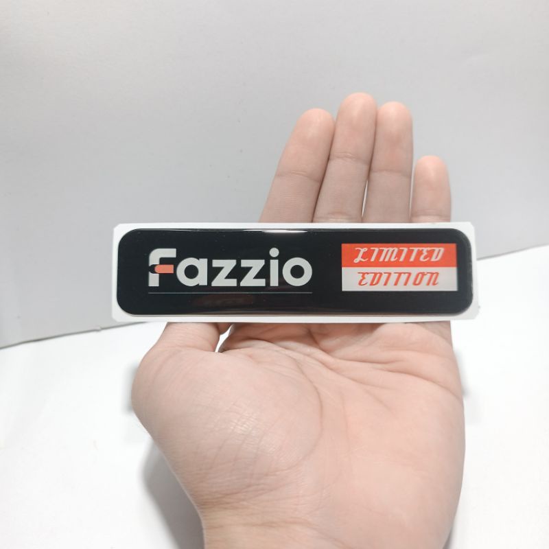FAZIO Flexible resin embossed sticker Emblem | Shopee Philippines
