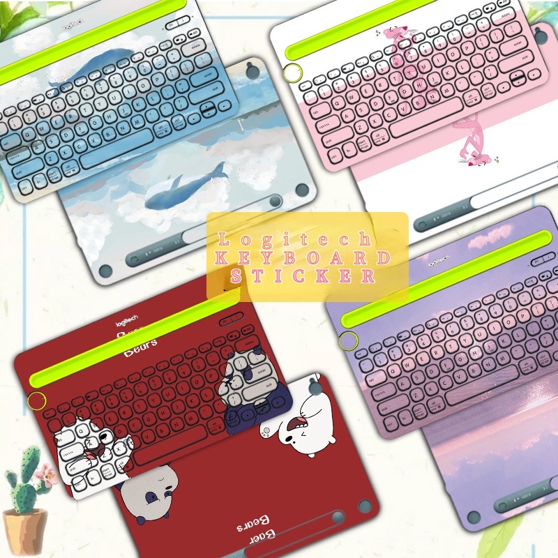 Logitech K480 KEYBOARD STICKER K380 Wireless Bluetooth Keyboard K780 ...