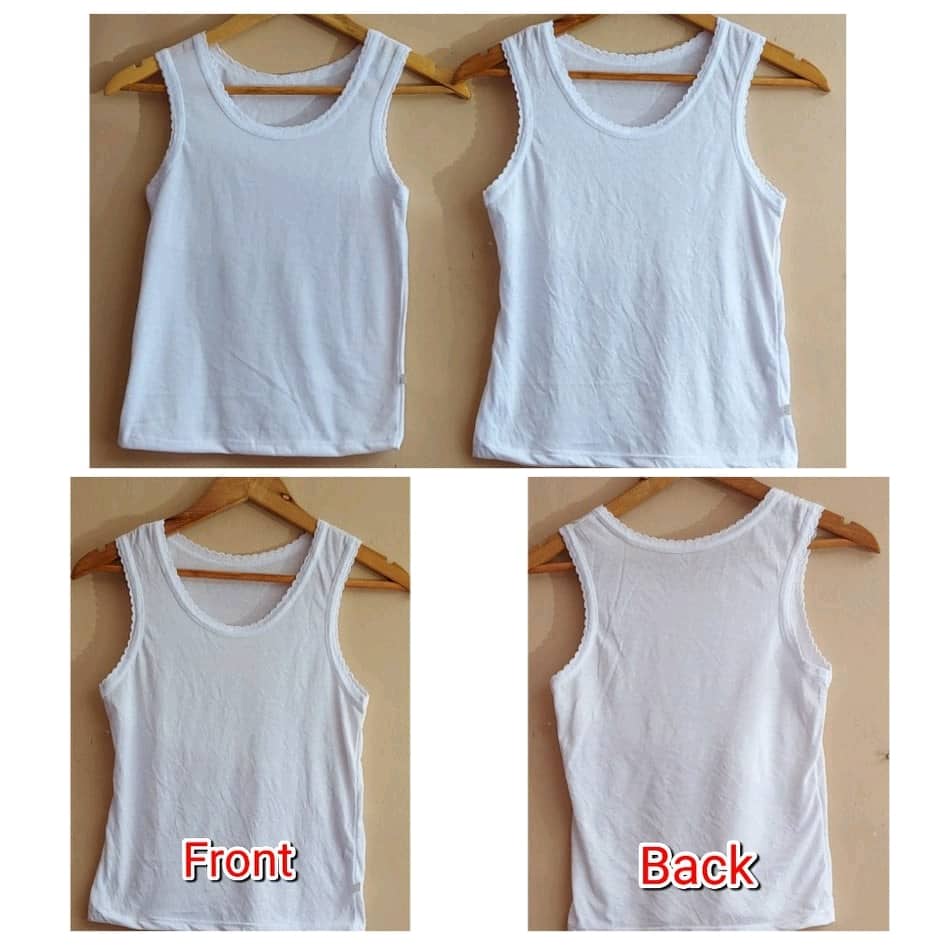 COD Kids upper Inner sando for Girl 1 to 11yrs , school white sando ...