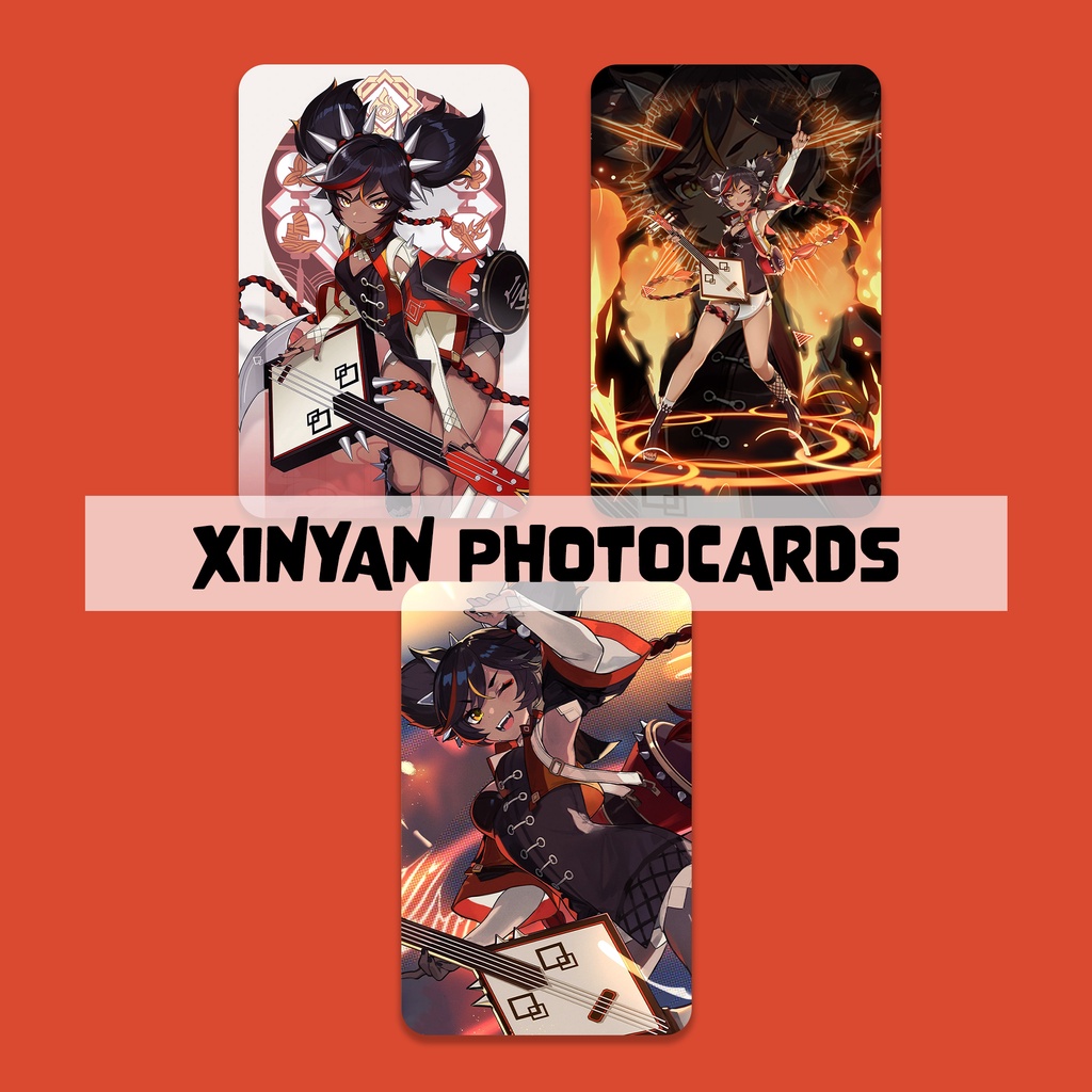 Genshin Impact Photocards - XINYAN Textured Photocards Front and Back ...