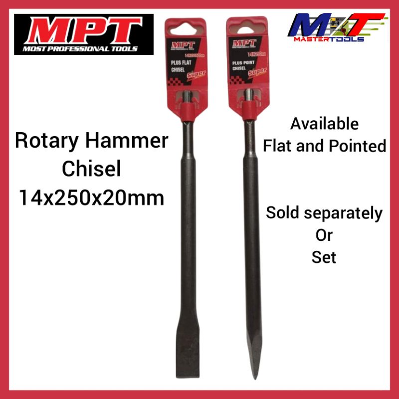 Mpt Rotary Hammer 3 Mode Chisel / Pointed Chis / Flat Chisel (sold ...