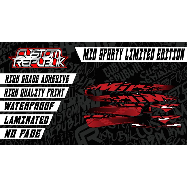 Yamaha Mio Sporty Limited Edition Decals Set | Shopee Philippines