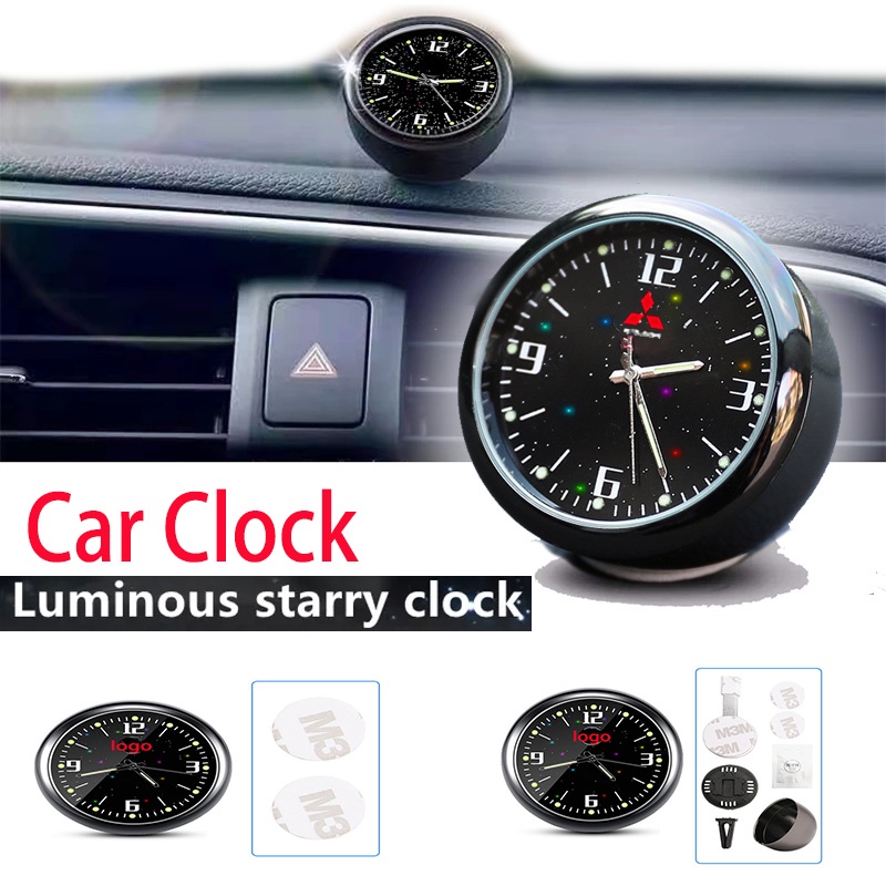 Luminous Starry Sky Car Electronic Watch Car Clock For Mitsubishi ...
