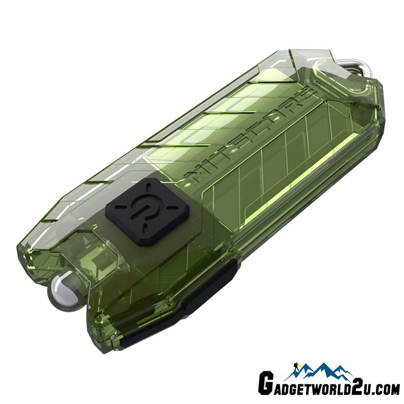 Nitecore TUBE V2.0 Transparent Olive LED Keychain 55L Rechargeable ...