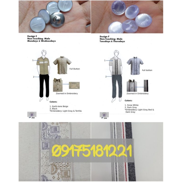 Non Teaching Personnel Uniform Nationwide for Male DepEd 2021 non ...