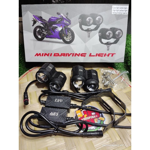 aes double mini driving light | Shopee Philippines