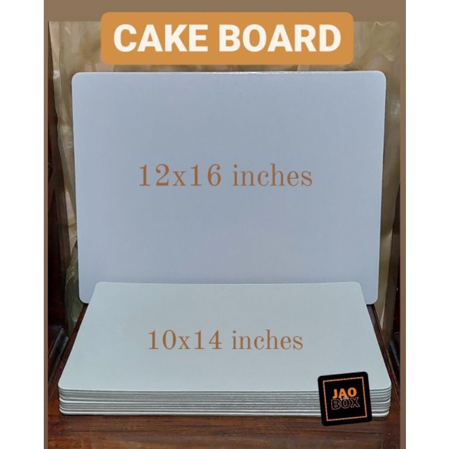 10x14, 12x16 INCHES (10 PCS, 25 PCS) CAKE BOARDS (RECTANGLE) | Shopee ...