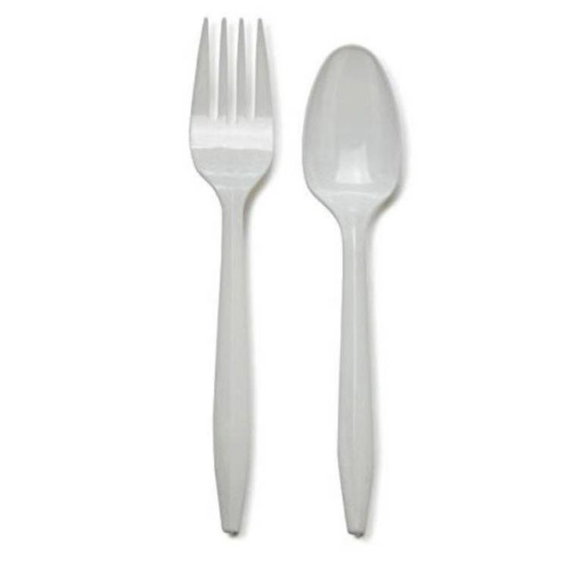 plastic disposable spoon and fork (25pcs) | Shopee Philippines