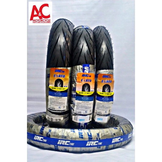 IRC Exato NR88 Motorcycle Tire Tubeless Size 17 & 14 ( 70/80,80/80,90/ ...