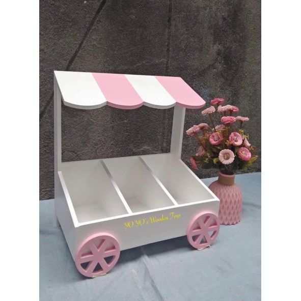wooden candy cart/ candy cart candy corner diy candy corner | Shopee ...