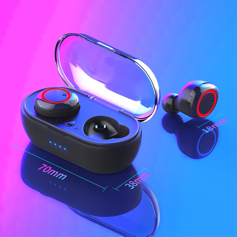 Y50 TWS Wireless Bluetooth Earphone Touch Control 9D Stereo Headset ...