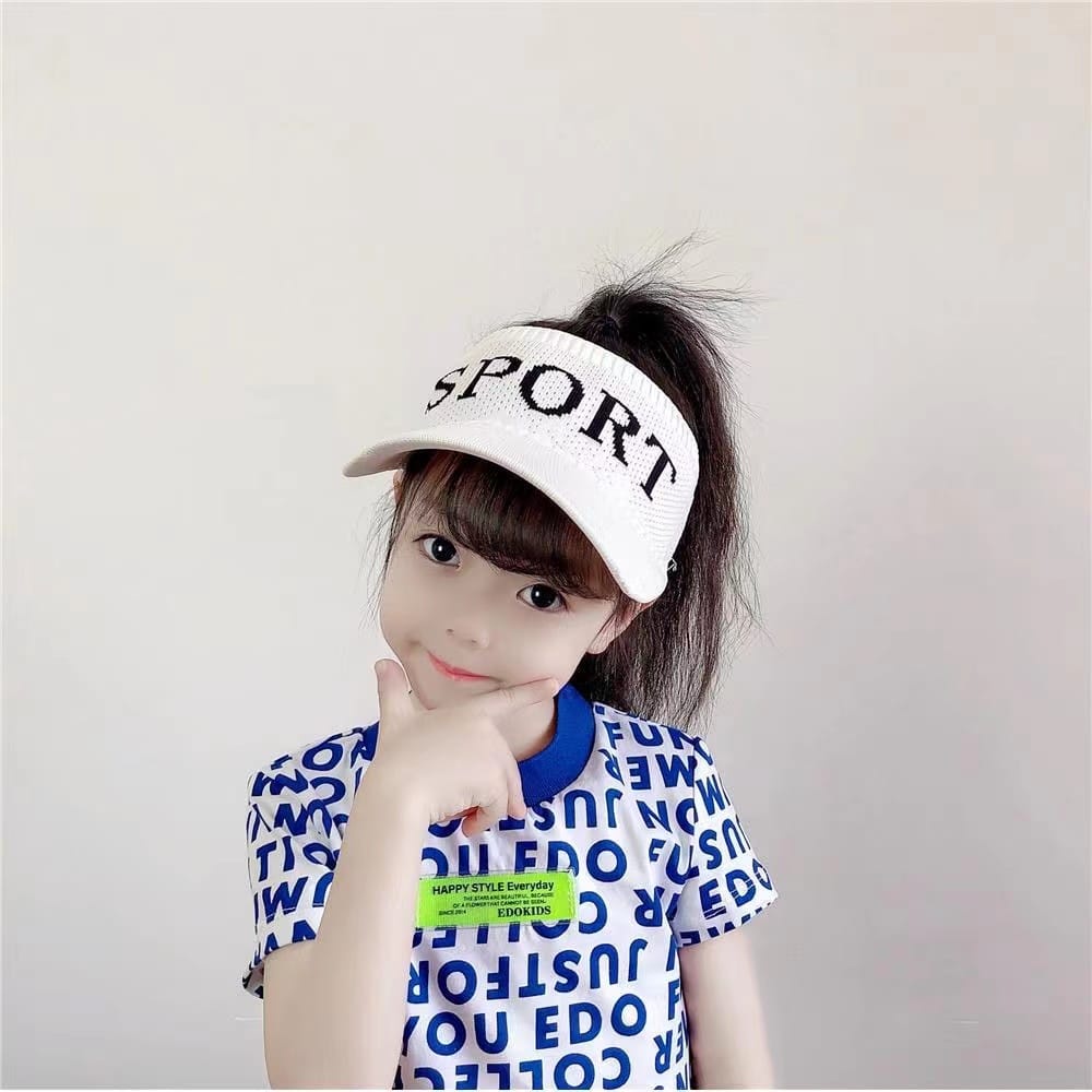 WD Children's Knit Visor SPORT Hat Children's Golf Hat SPORT Sports ...