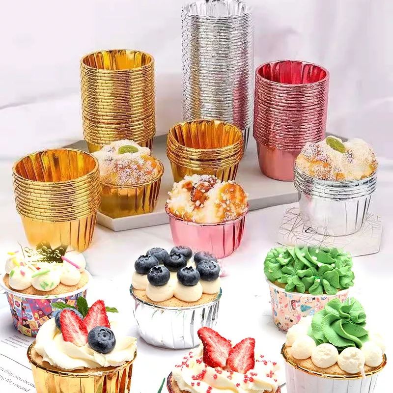 10/20/50PCS Round Cupcake Paper Liner Cake Wrappers Baking Cup | Shopee ...